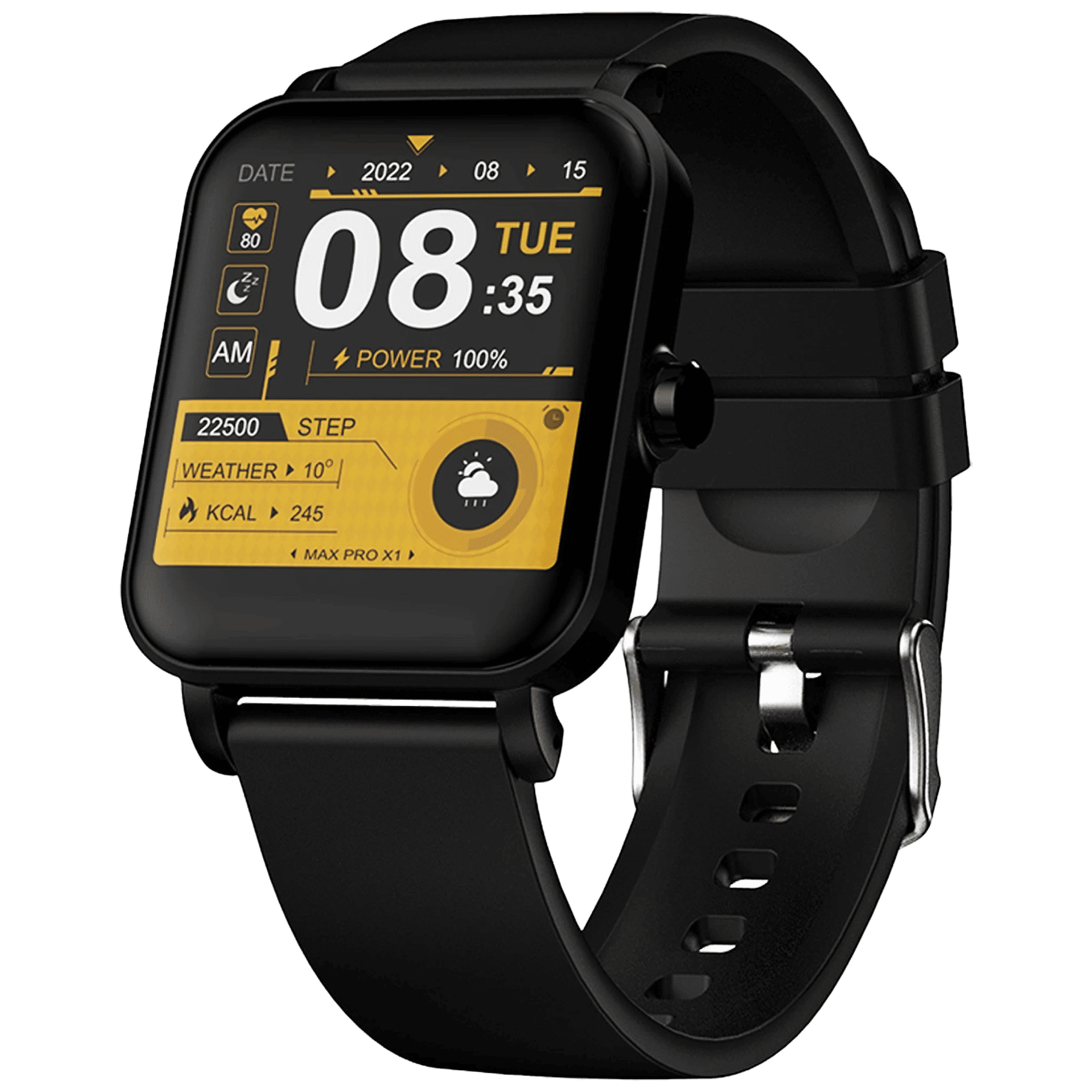 Buy Maxima Max Pro X1 Smartwatch with Activity Tracker (35mm IPS TFT ...